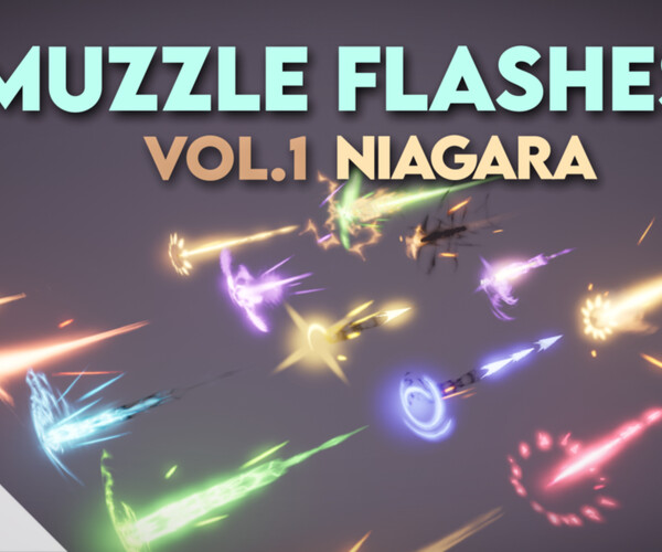 ArtStation - Muzzle Flashes Vol. 1 - Niagara | Game Assets