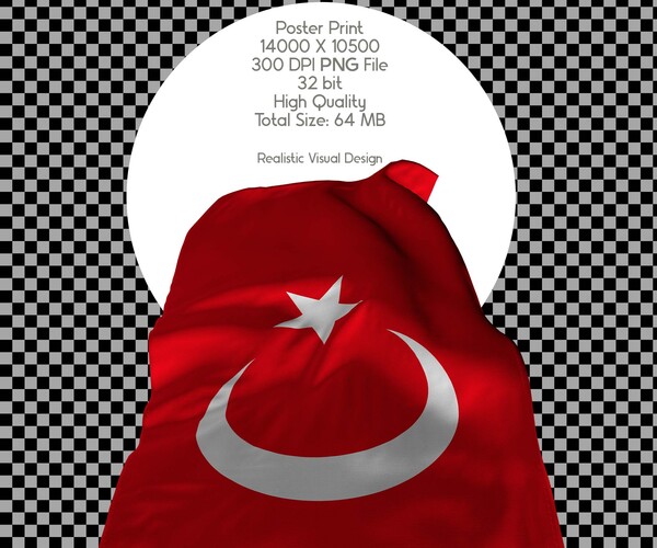 ArtStation - Turkish (.PNG) Flag Set | Resources