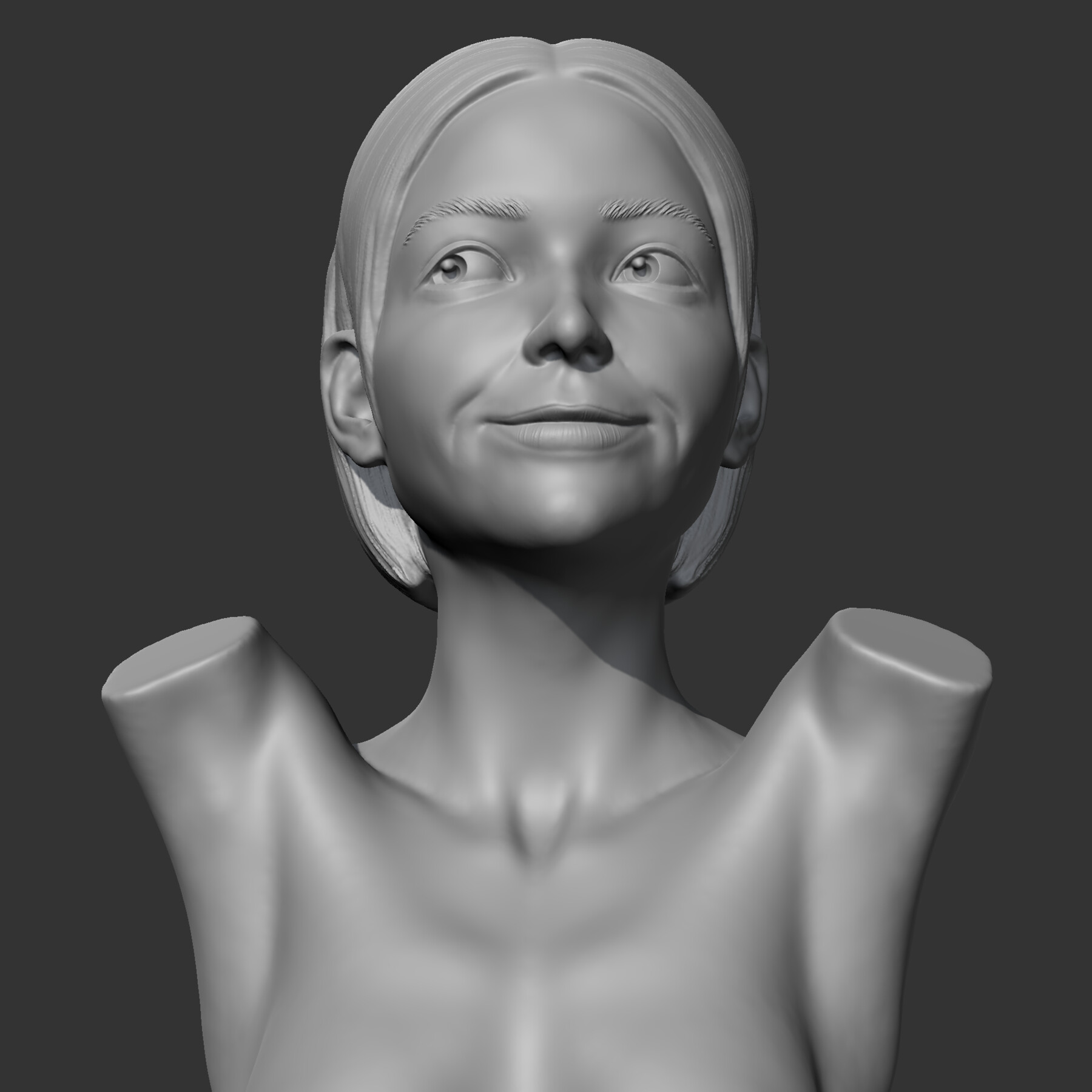 ArtStation - CH girl bust K 3D print model | Resources