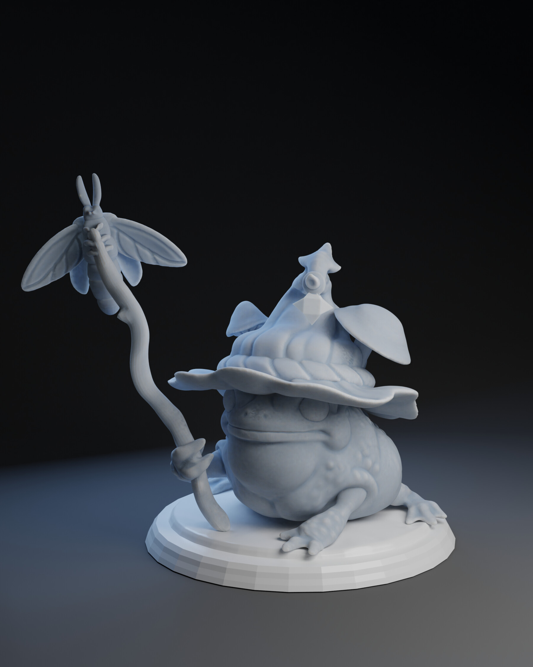 ArtStation - Toad Wizard - Tabletop Miniature (Pre-supported) | Resources