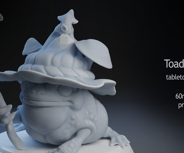 ArtStation - Toad Wizard - Tabletop Miniature (Pre-supported) | Resources