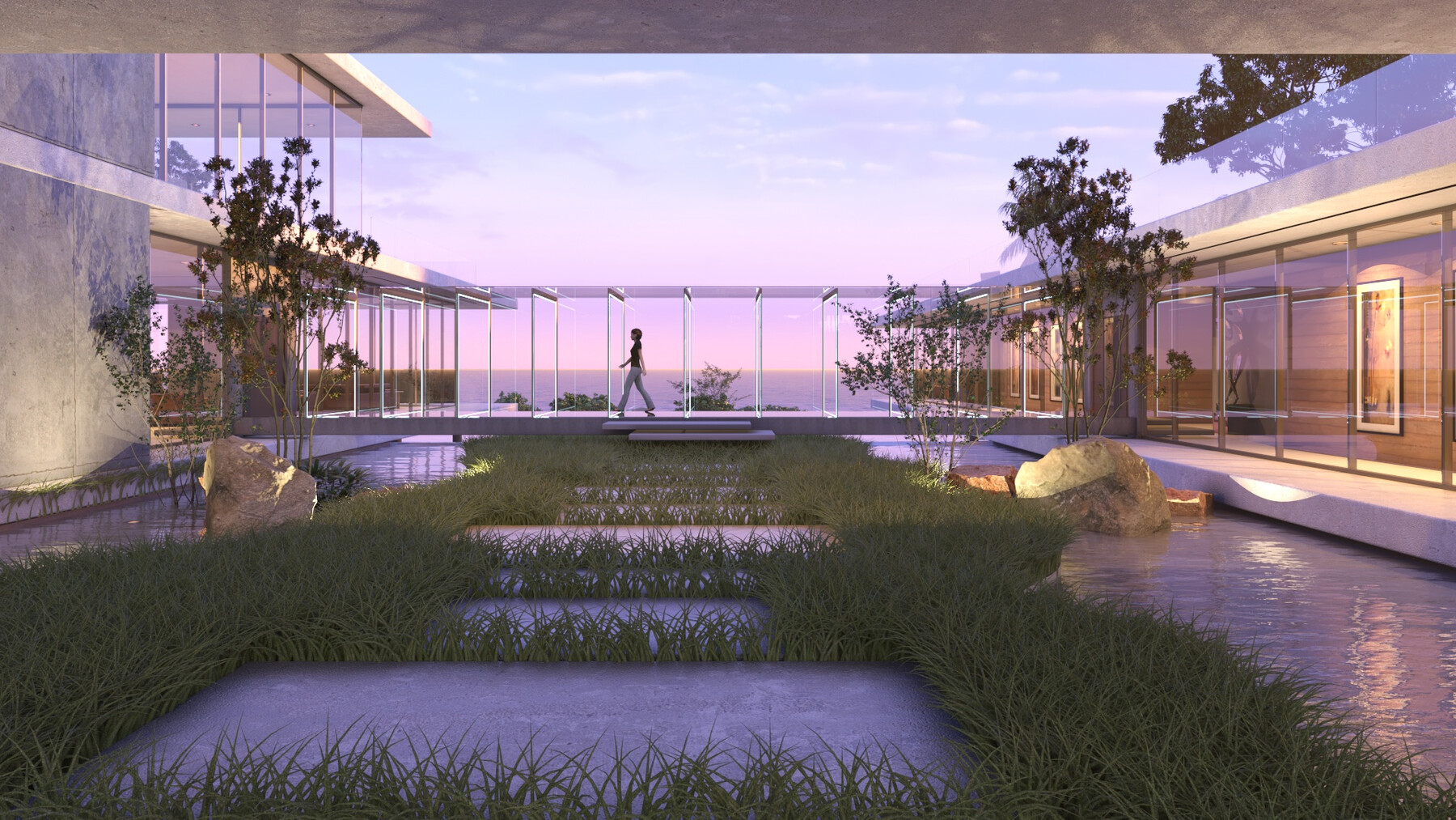 ArtStation - modern beach villa revit vray 3dmax | Resources