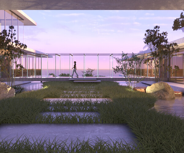 ArtStation - modern beach villa revit vray 3dmax | Resources