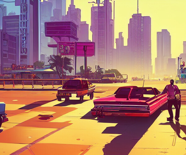 ArtStation - 17 Gta Big City 1000 image pack | Artworks