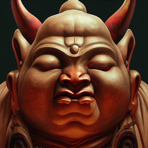 ArtStation - Oni Statue 250 jpg pack | Artworks