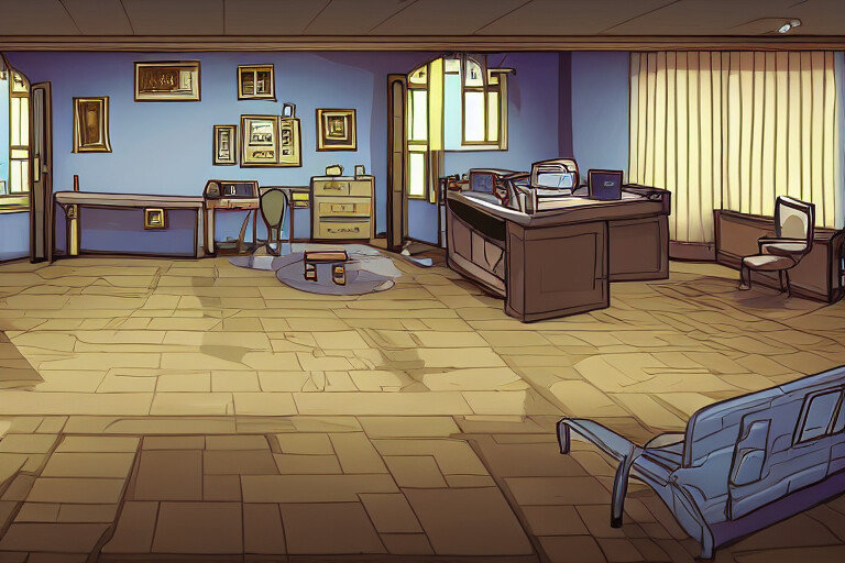 ArtStation - 21 Point and click environement office game background ...