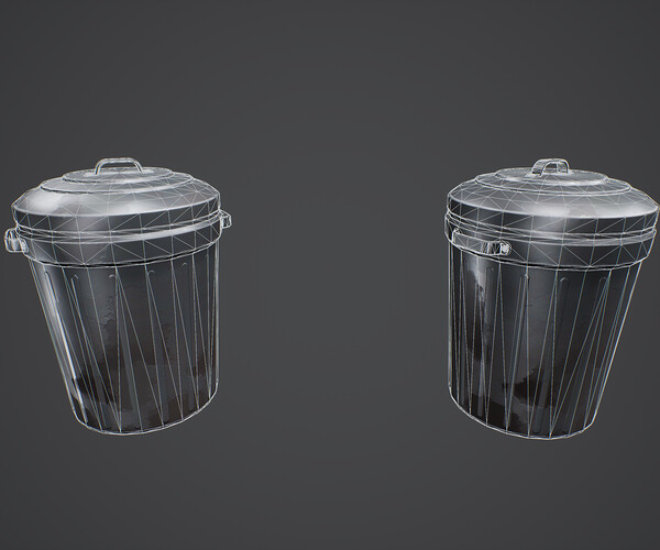 ArtStation - Stylized Trash Can | Game Assets