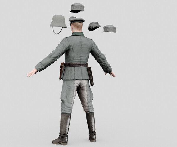 ArtStation - German soldiers officer | Resources