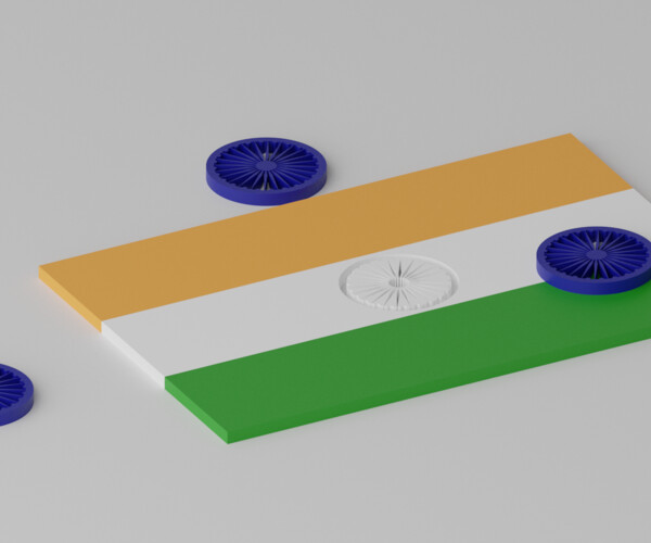 ArtStation - Indian Flag 3d model | Resources