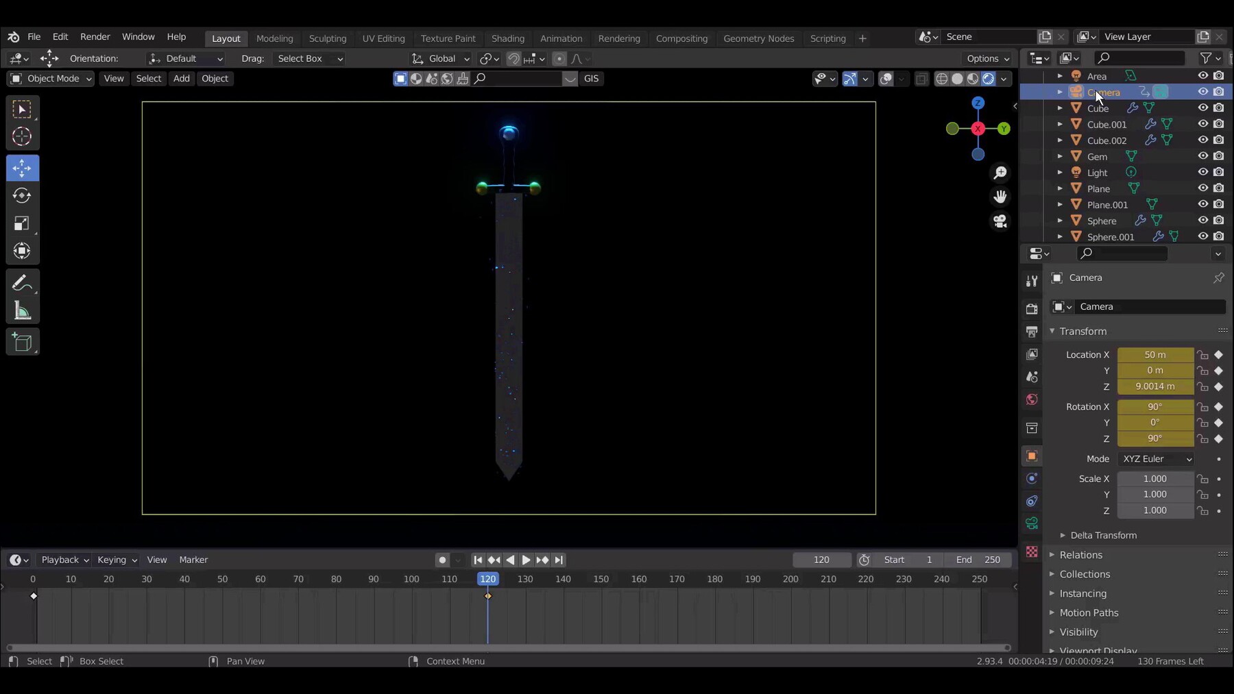 ArtStation - Design Magic Sword in Blender | Tutorials