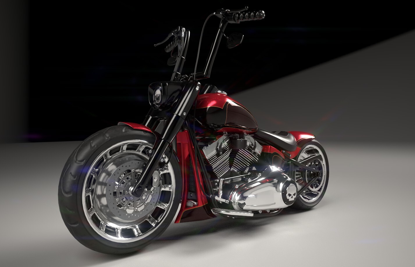 ArtStation - Big Custom Motorcycle | Game Assets