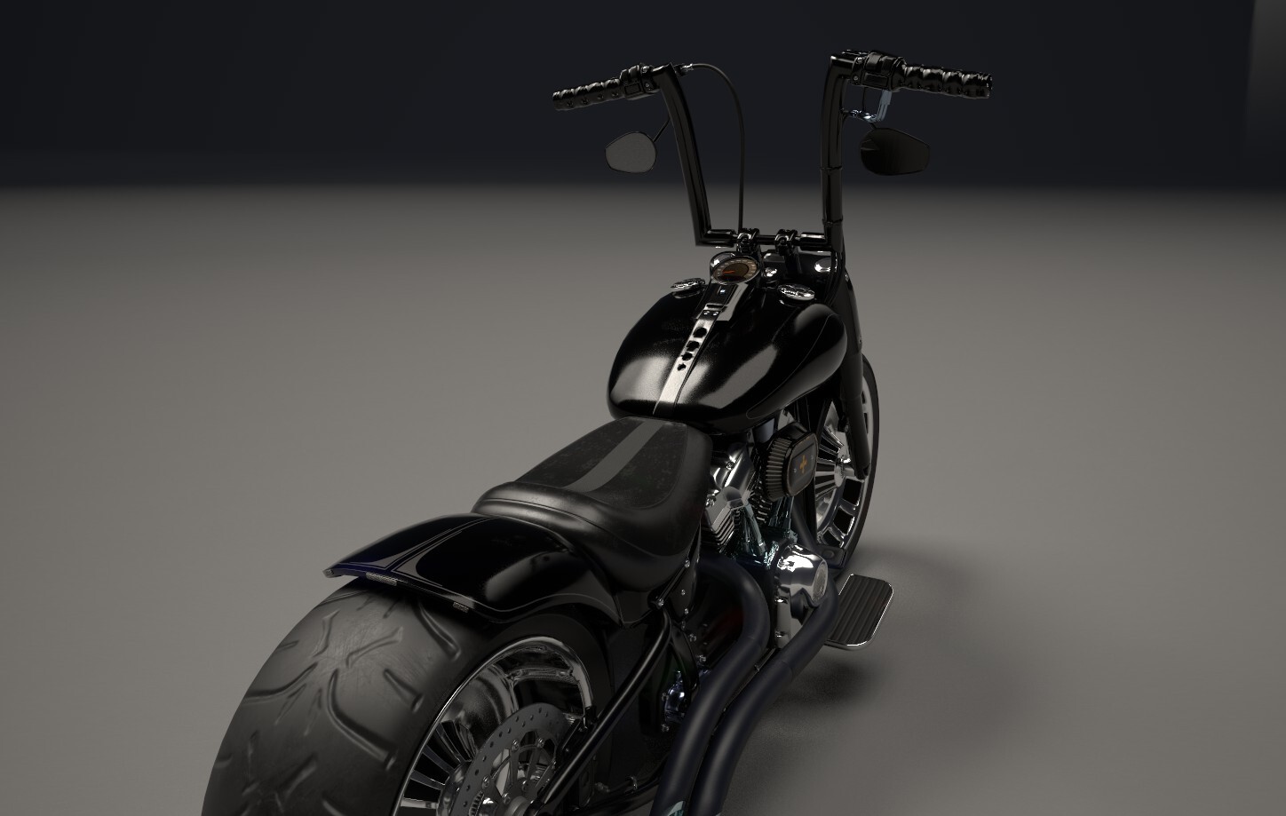 ArtStation - Big Custom Motorcycle | Game Assets