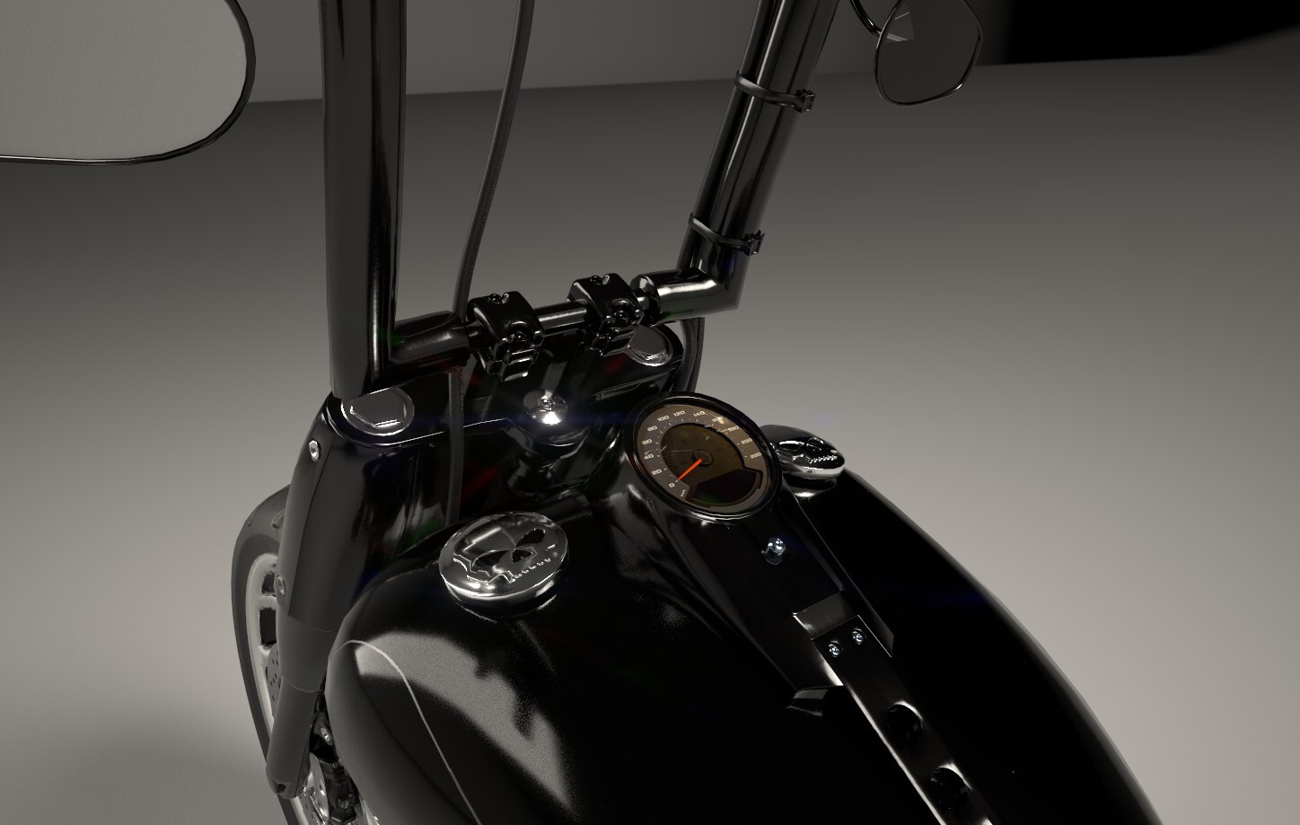 ArtStation - Big Custom Motorcycle | Game Assets