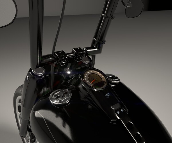 ArtStation - Big Custom Motorcycle | Game Assets