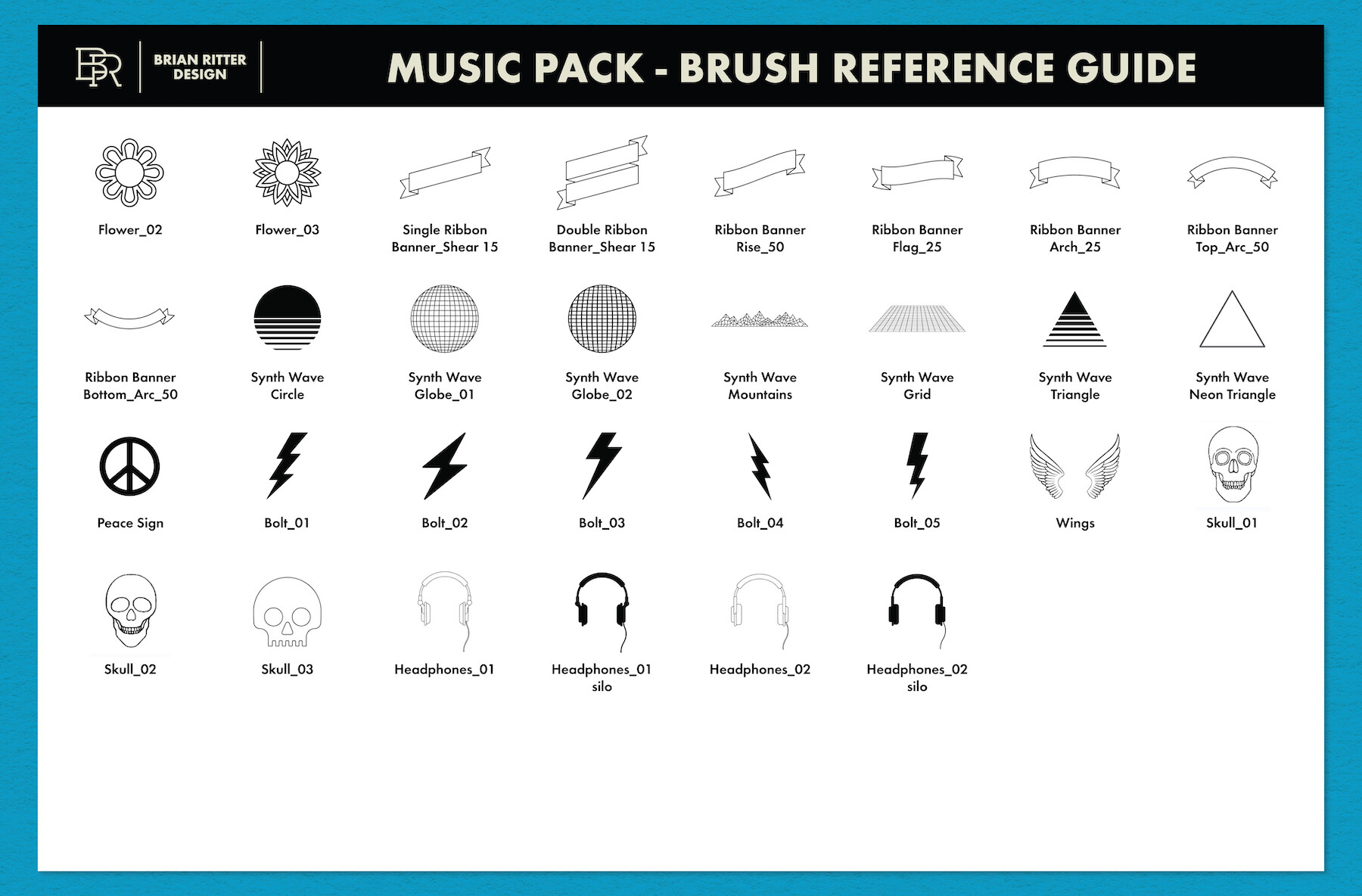 ArtStation - Music Pack for Procreate | Brushes