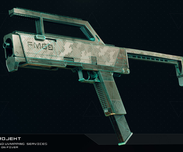 ArtStation - FMG-9 Free Model | Game Assets