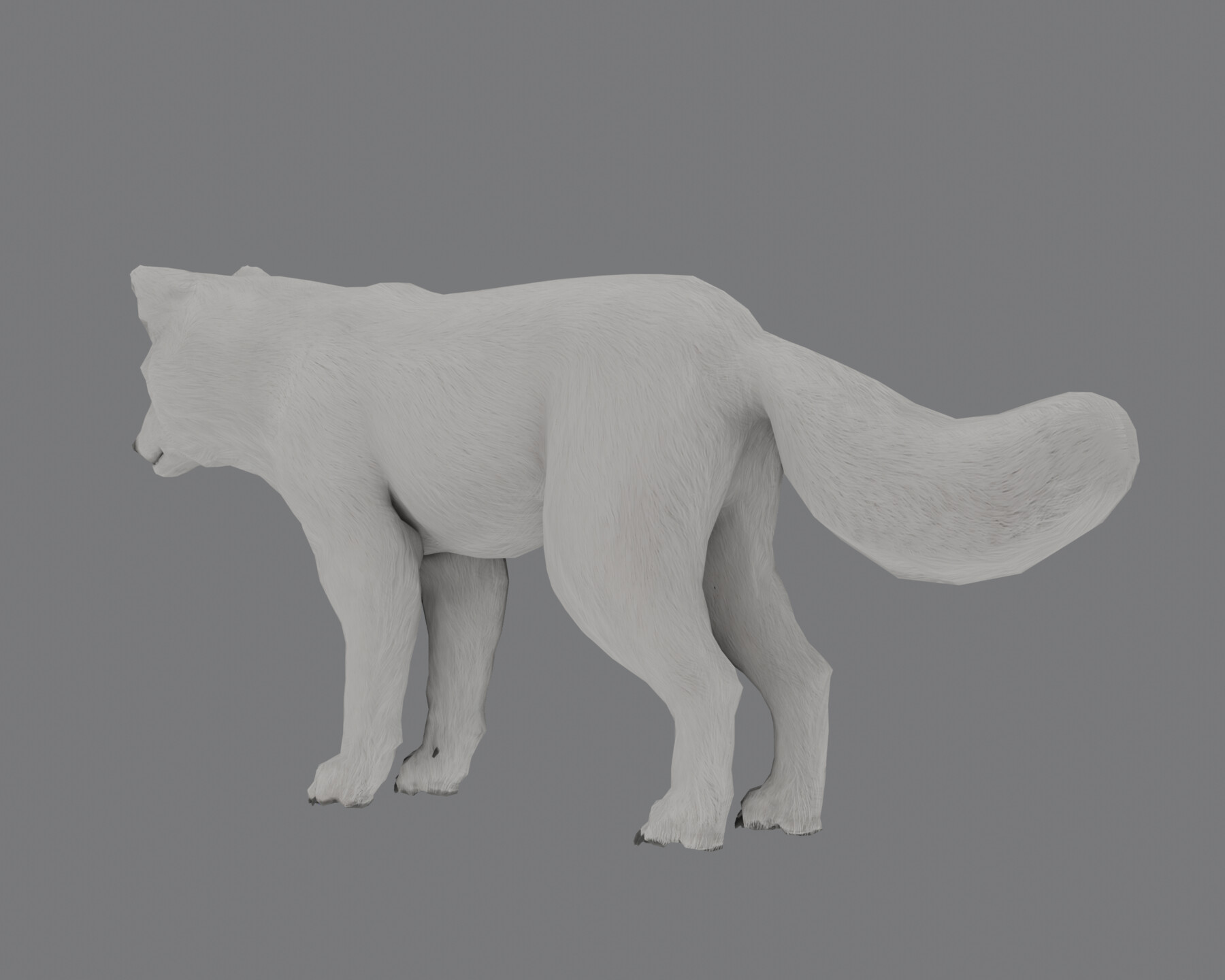 ArtStation - Arctic Fox - rigged game model | Game Assets