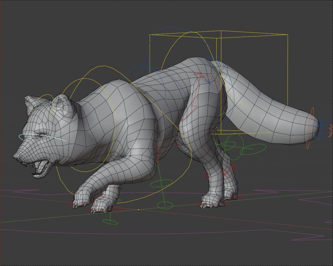 ArtStation - Arctic Fox - rigged game model | Game Assets