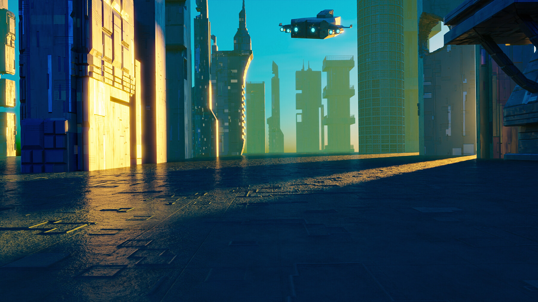 ArtStation - 15 Sci-Fi High Detail Building with city Generator and sci-fi procedural material ...