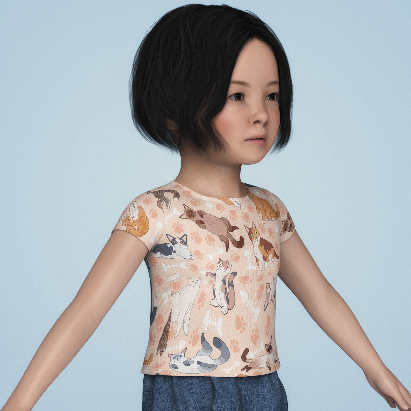 ArtStation - Cute Beautiful Child Girl | Resources