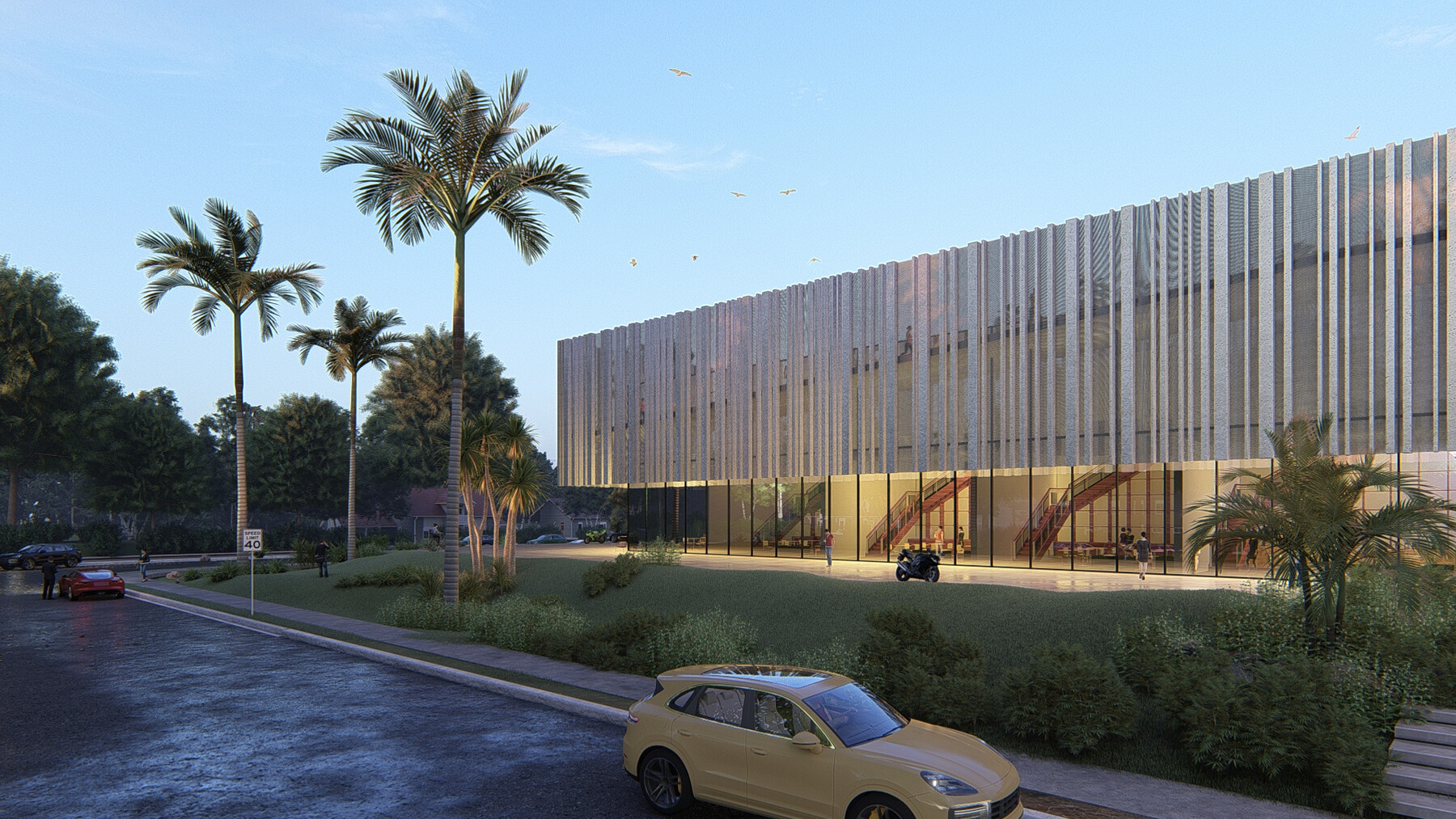 ArtStation - commercial building 3d Revit Lumion modern design | Resources