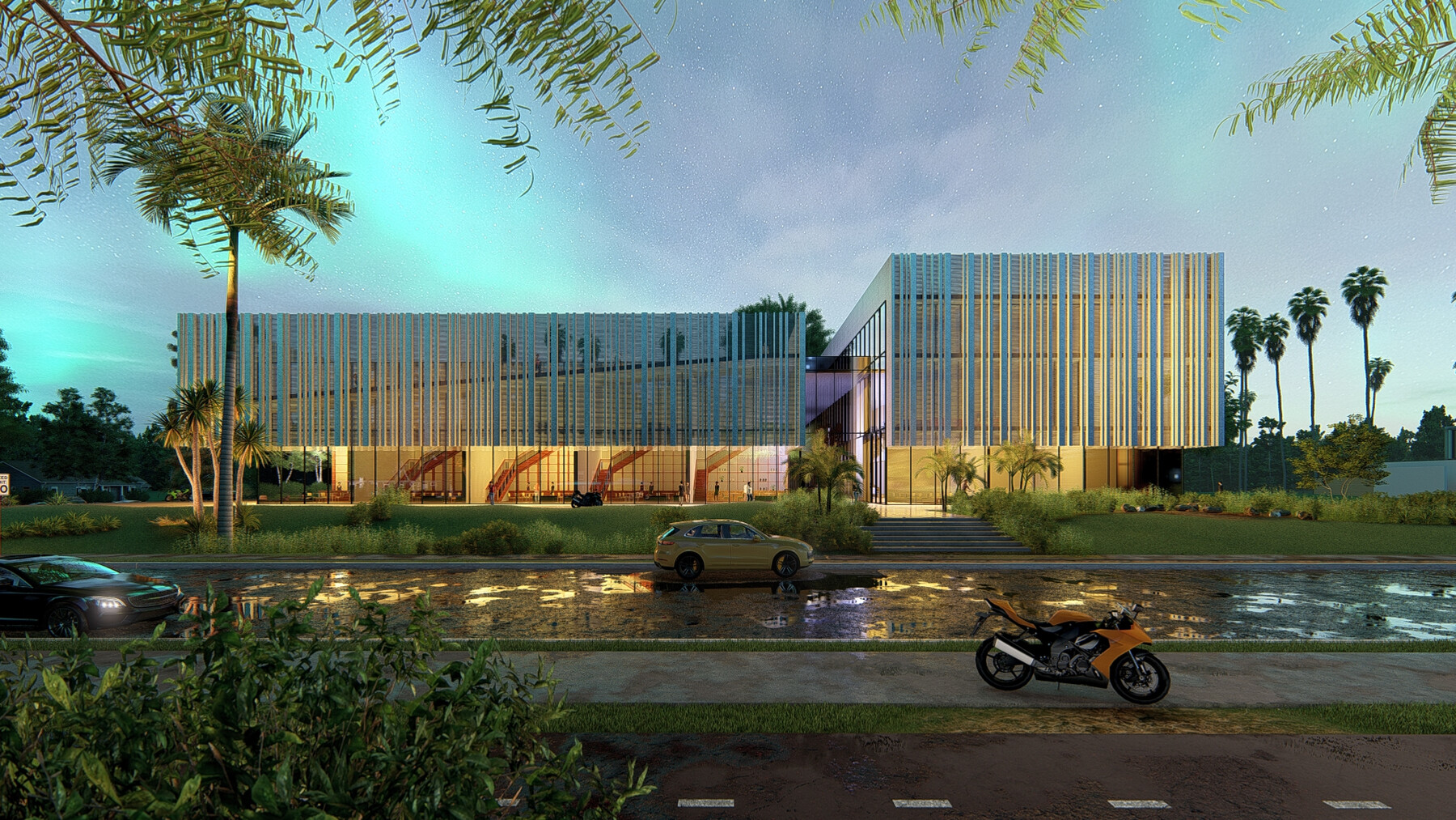 ArtStation - commercial building 3d Revit Lumion modern design | Resources