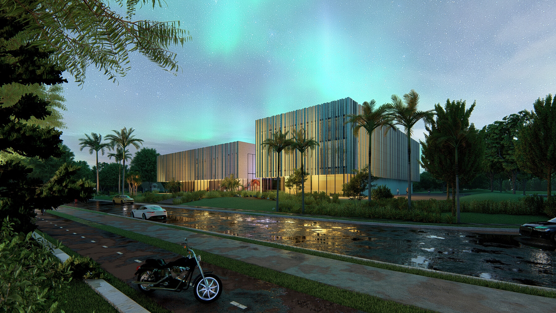 ArtStation - commercial building 3d Revit Lumion modern design | Resources