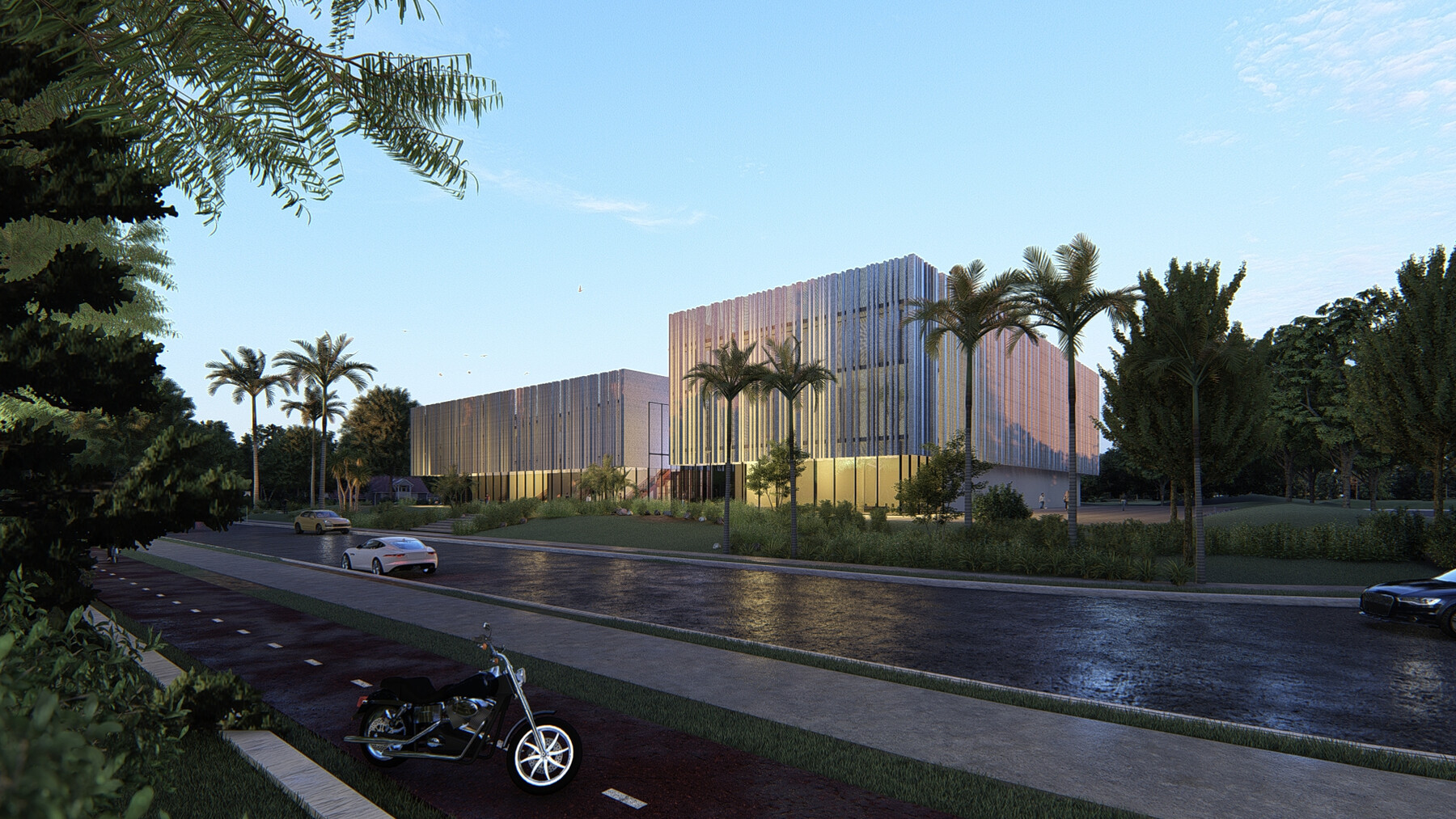 ArtStation - commercial building 3d Revit Lumion modern design | Resources