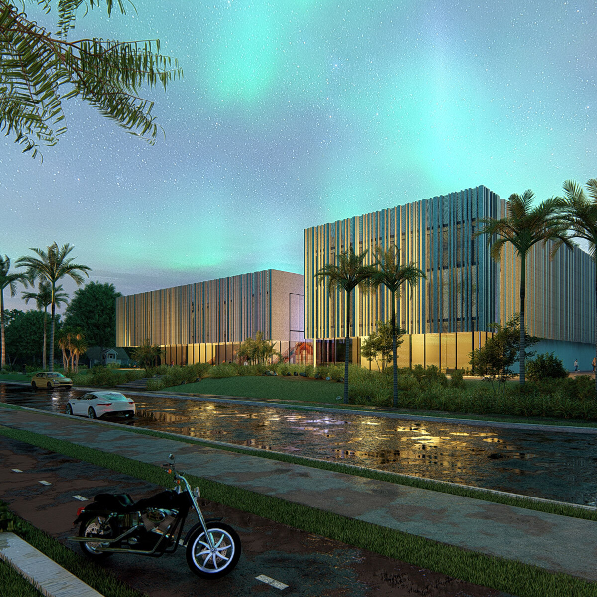 ArtStation - commercial building 3d Revit Lumion modern design | Resources