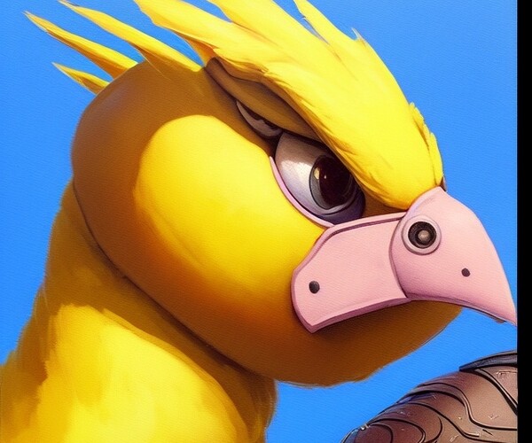 ArtStation - Chocobo cute mount 400 jpg artstation pack icon game ...