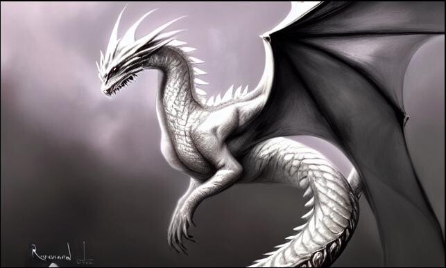 ArtStation - 50 White Dragon 185 jpg artstation pack | Artworks