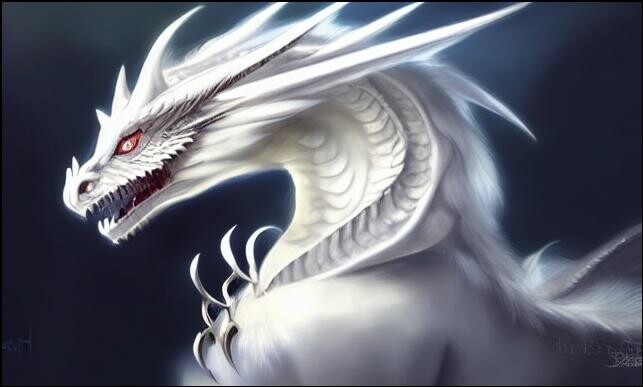 ArtStation - 50 White Dragon 185 jpg artstation pack | Artworks