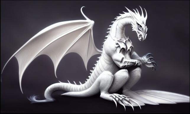 ArtStation - 50 White Dragon 185 jpg artstation pack | Artworks