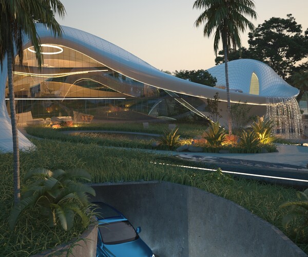 ArtStation - Organic beach villa house vray 3ds max architecture ...