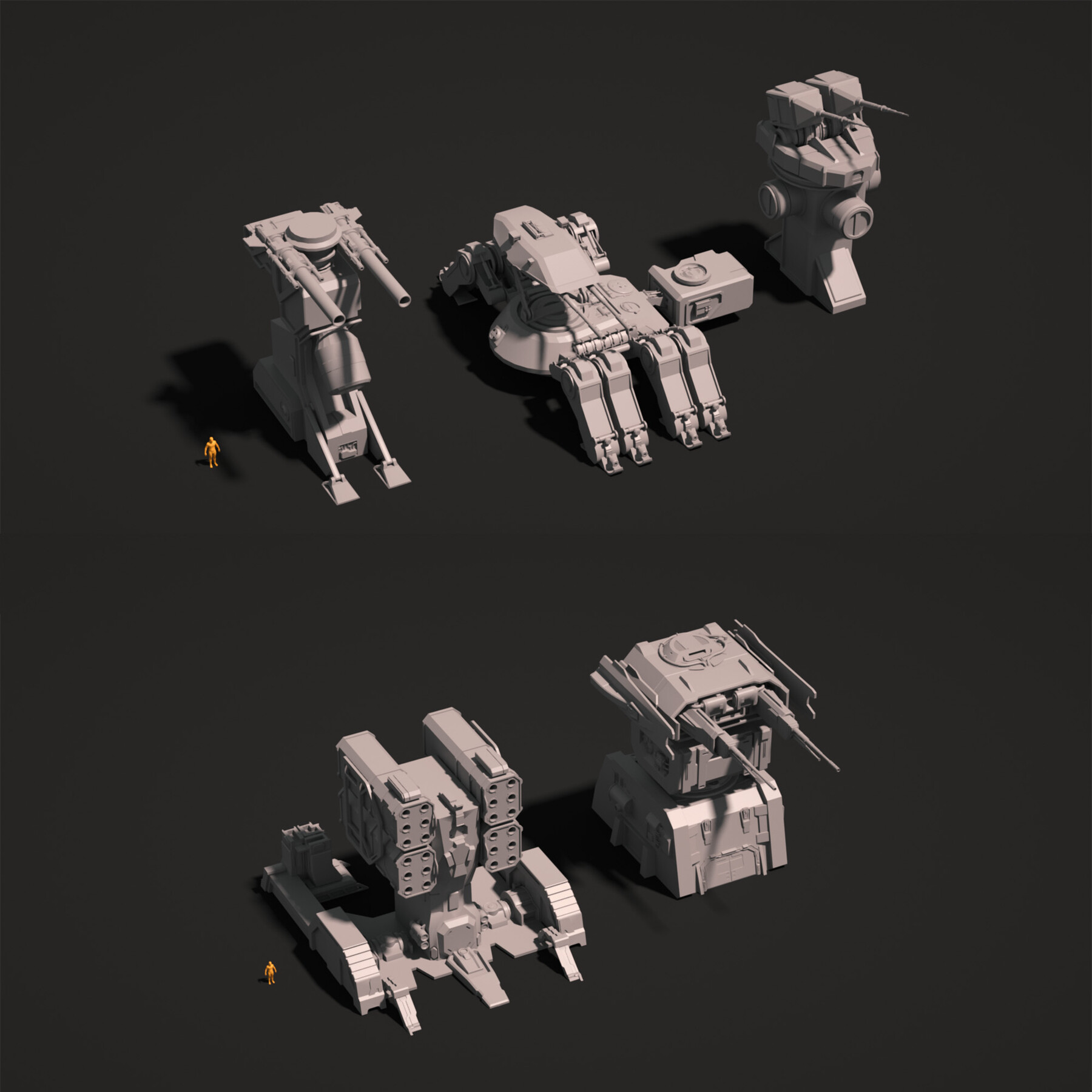 ArtStation - 3D Asset pack - Destroyer Base | Game Assets