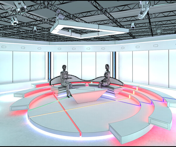 ArtStation - Virtual TV Studio Sets - Collection Vol 11 - 2 PCS DESIGN ...