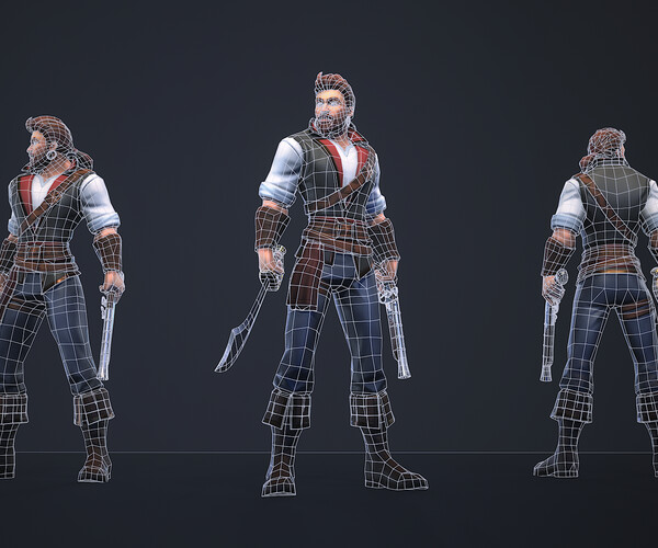 ArtStation - Pirate John | Game Assets