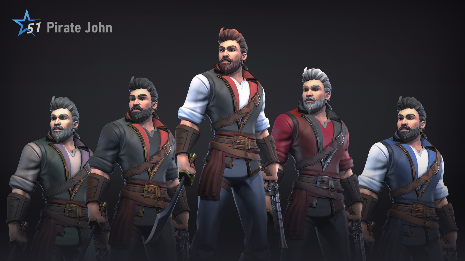 ArtStation - Pirate John | Game Assets