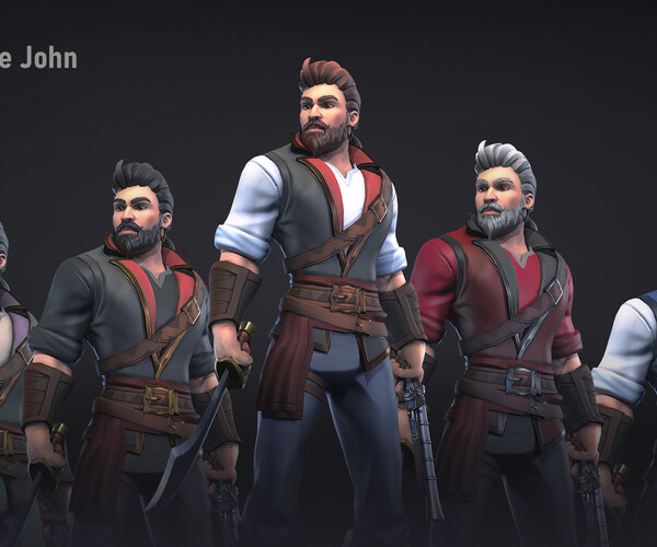 ArtStation - Pirate John | Game Assets