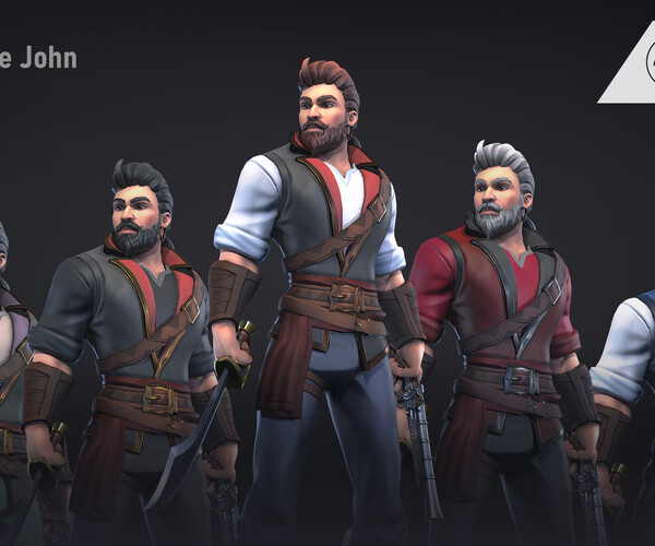 ArtStation - Pirate John | Game Assets
