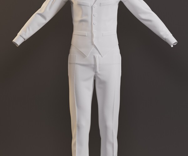 ArtStation - 3D Model Of Suit | Game Assets