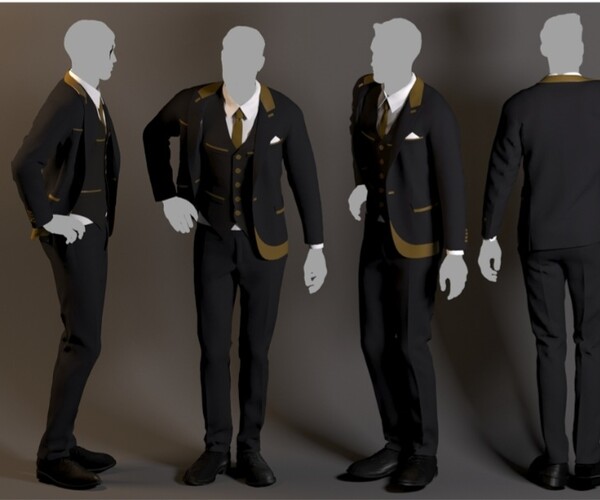ArtStation - 3D Model Of Suit | Game Assets