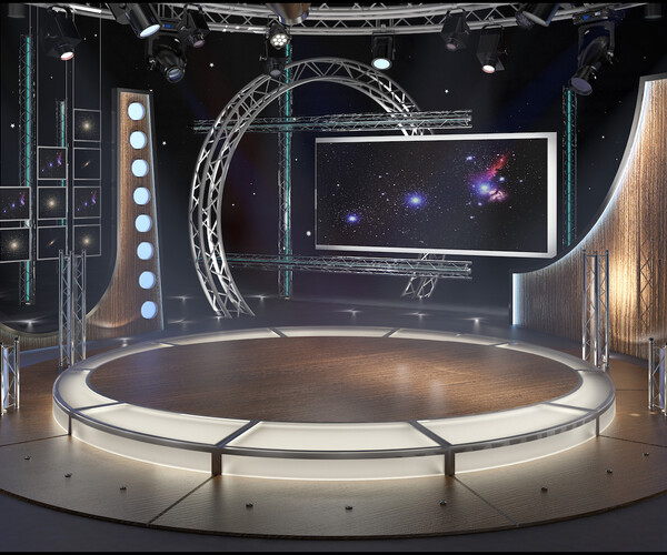 ArtStation - Virtual TV Studio Sets - Collection Vol 8 - 2 PCS DESIGN ...