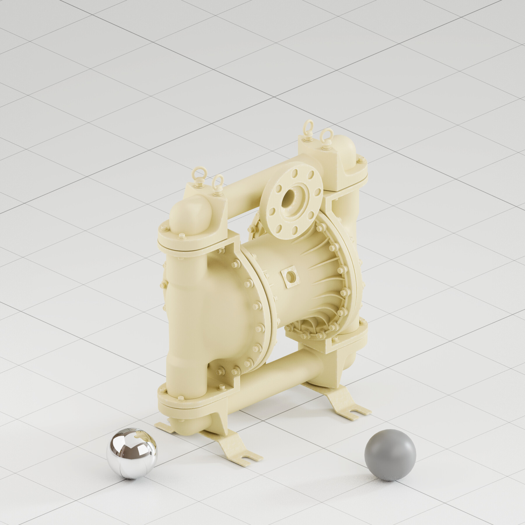 ArtStation - Power Plant Pumps & Valves Kitbash - FREE | Resources