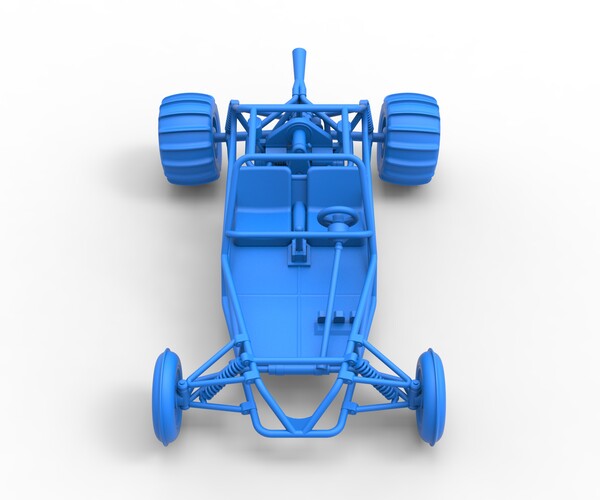 ArtStation - 3D printable Diecast old school Sand Rail buggy Scale 1:25 ...