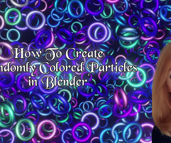 ArtStation - How to Create Randomly Colored Particles in Blender ...