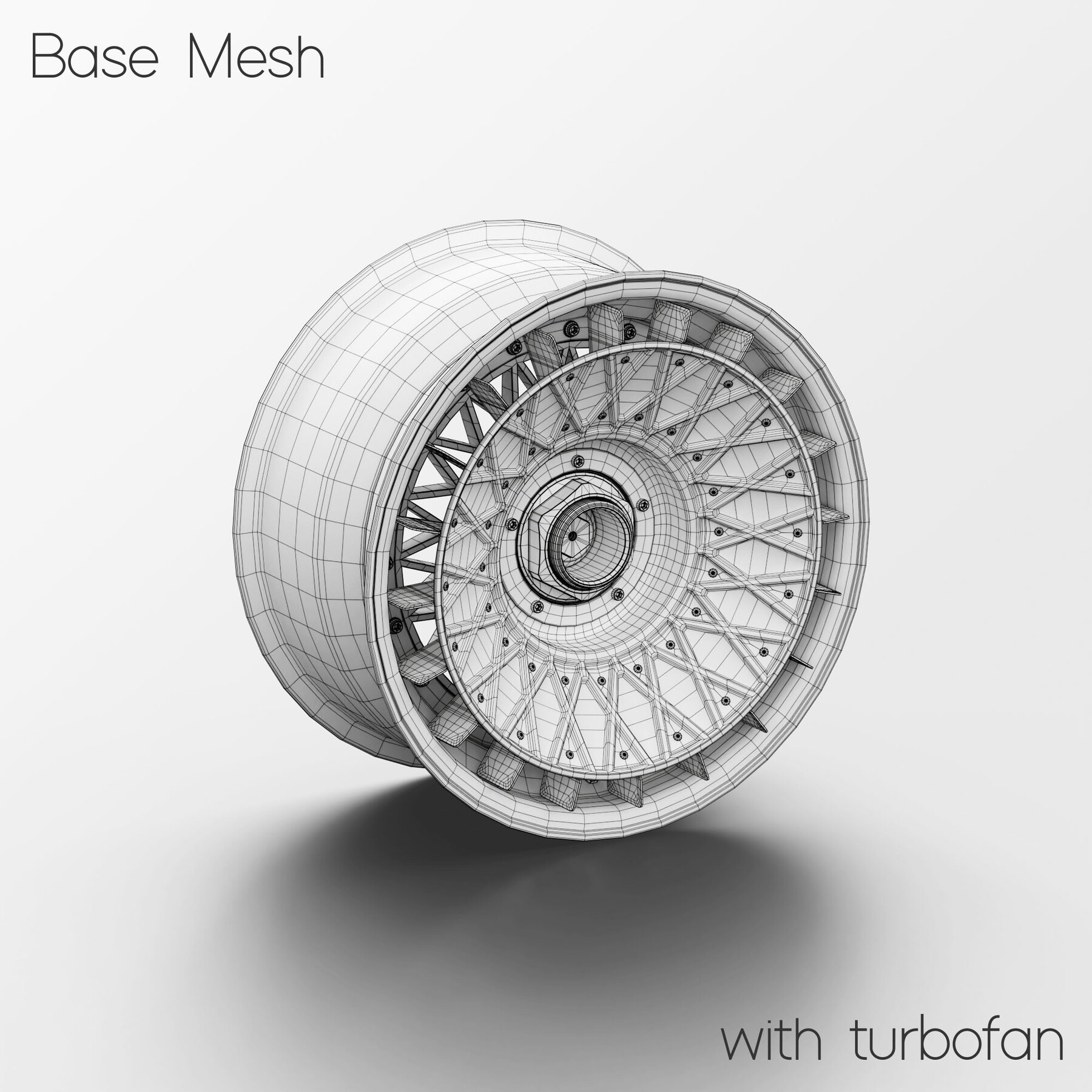 ArtStation - BBS E57 Turbofan 17" Rim/Wheel Porsche 935 3D Model ...