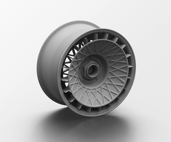 ArtStation - BBS E57 Turbofan 17" Rim/Wheel Porsche 935 3D Model ...