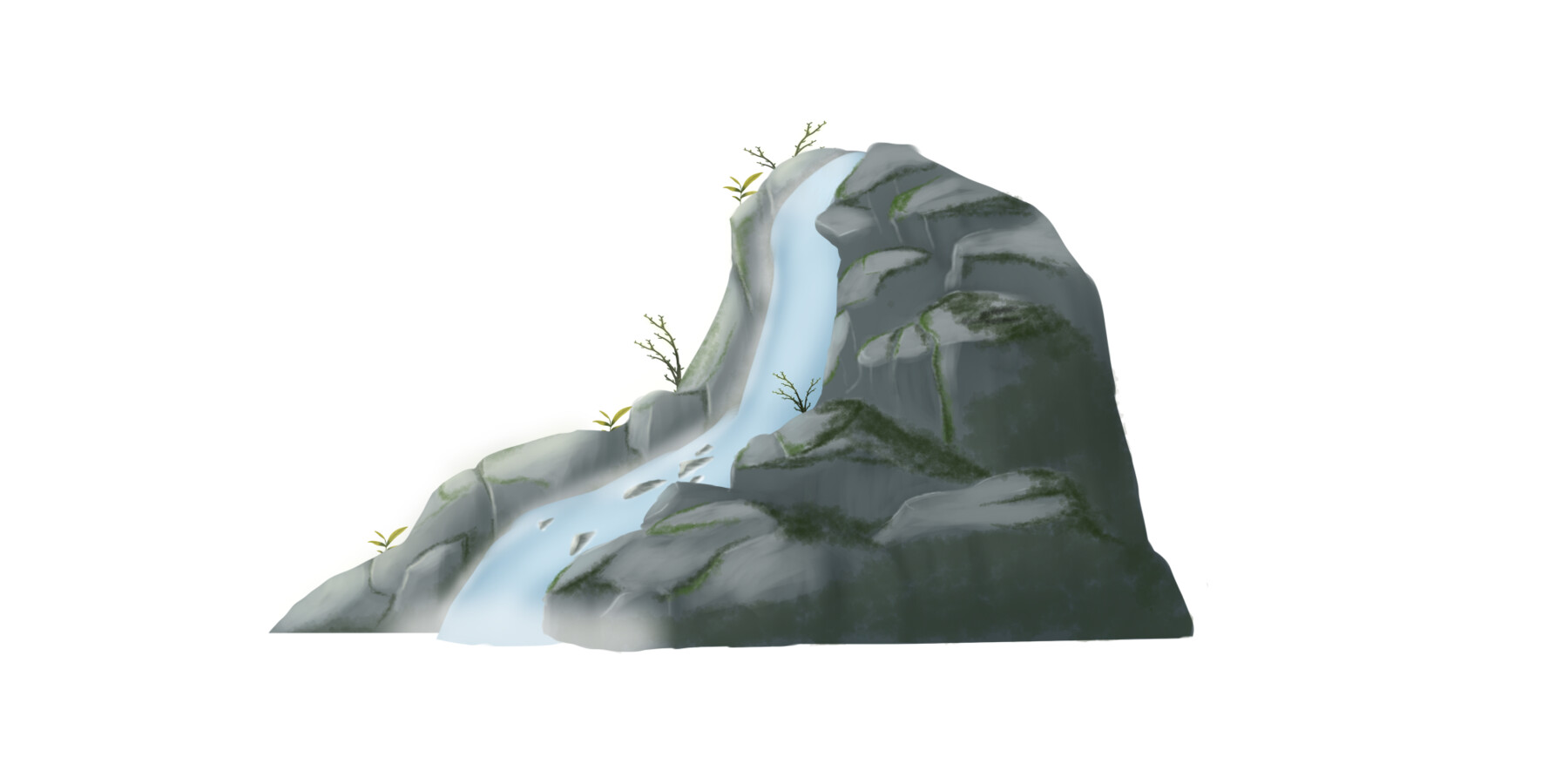 ArtStation - Zen 2d Waterfall Sprite Sheet | Game Assets