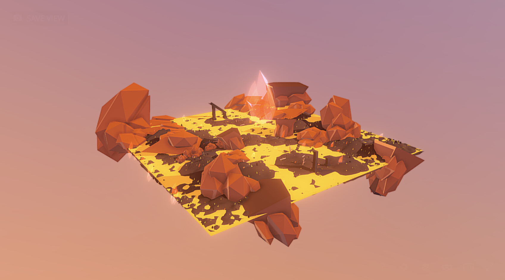 ArtStation - Lavaland - Low Poly Stylized Environment | Game Assets